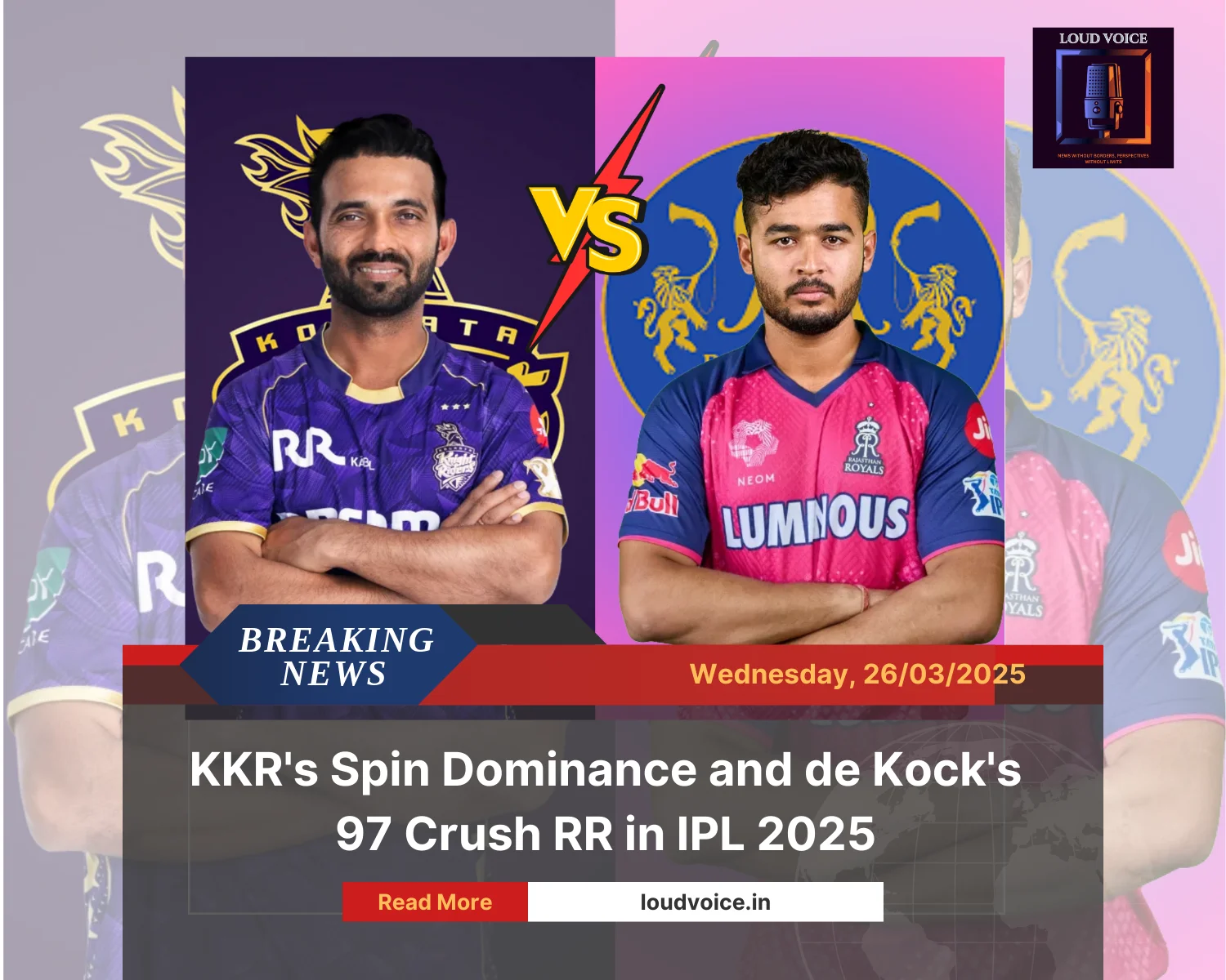 IPL 2025 Match 6 KKR vs RR: KKR's Spin Dominance and de Kock's 97 Crush ...