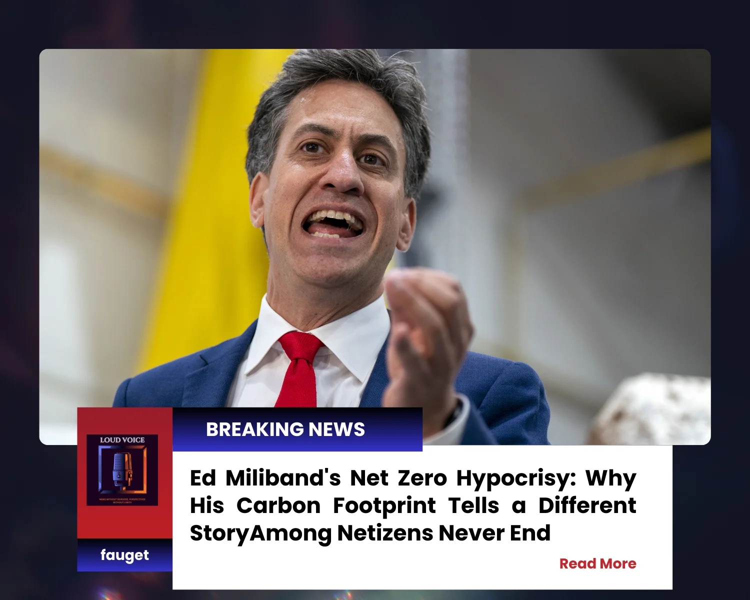 Ed Miliband's Net Zero Hypocrisy: Why His Carbon Footprint Tells a ...