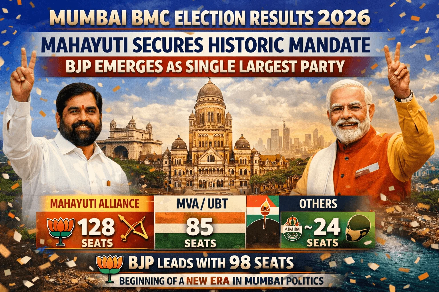 Mumbai BMC Election Results 2026: Mahayuti Secures Historic Mandate ...